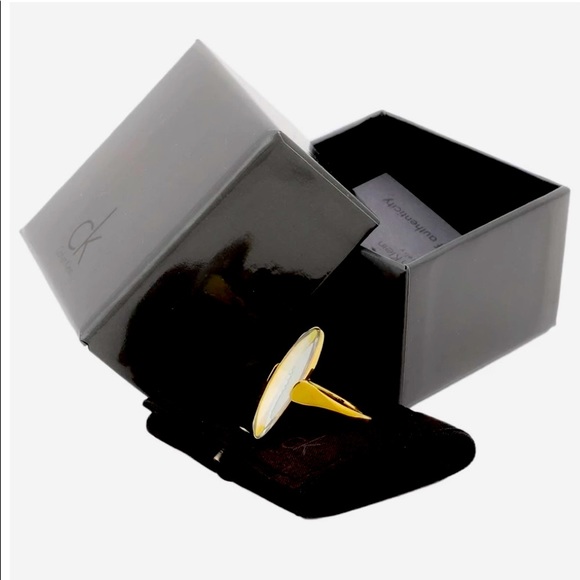 Calvin Klein | Jewelry | Calvin Klein Womens Continuity Slim Oval Ring ...